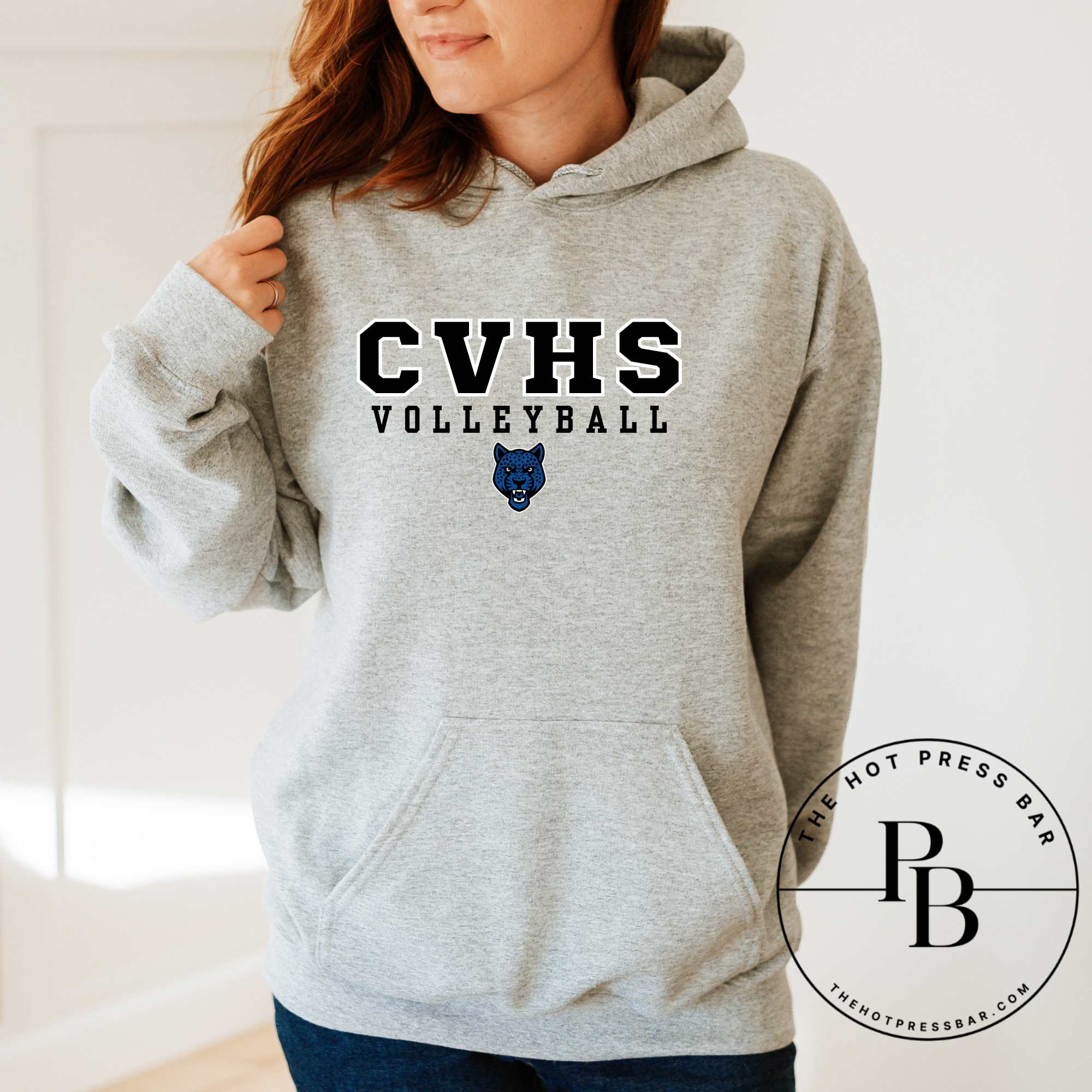CVHS Volleyball Grey Hoodie – The Hot Press Bar